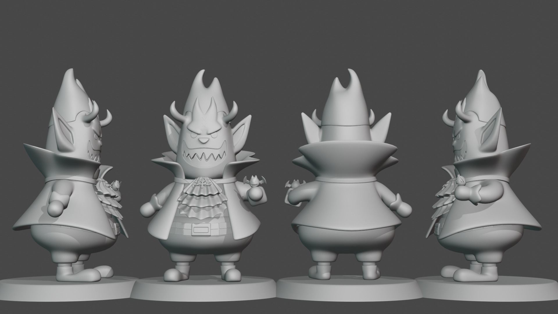Gecko Moria Chibi - One Piece 3D model 3D printable | CGTrader