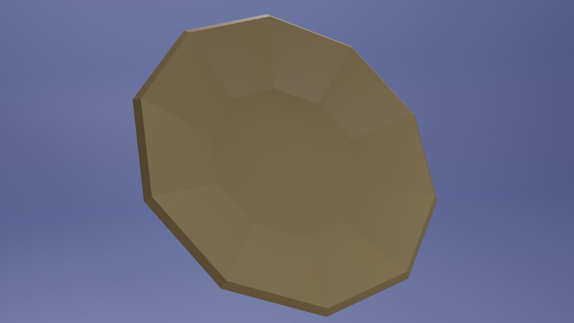 Low Poly Plate octagonal free VR / AR / low-poly 3D model | CGTrader
