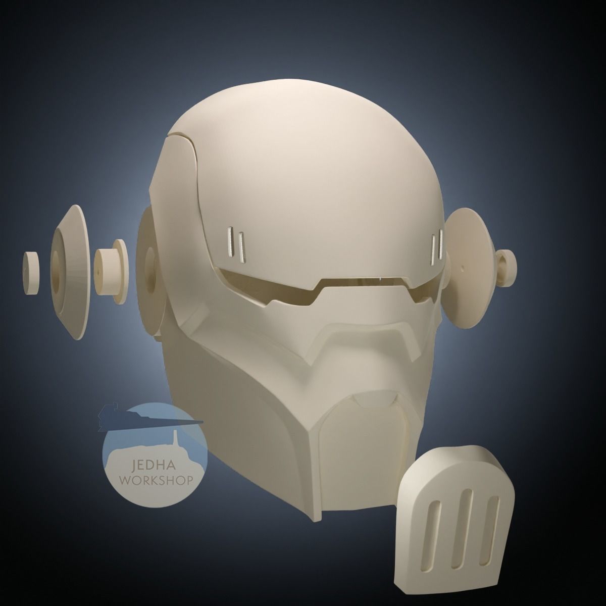 Star Wars Clone Wars Ventress Bounty Hunter Helmet 3D Files 3D model 3D ...