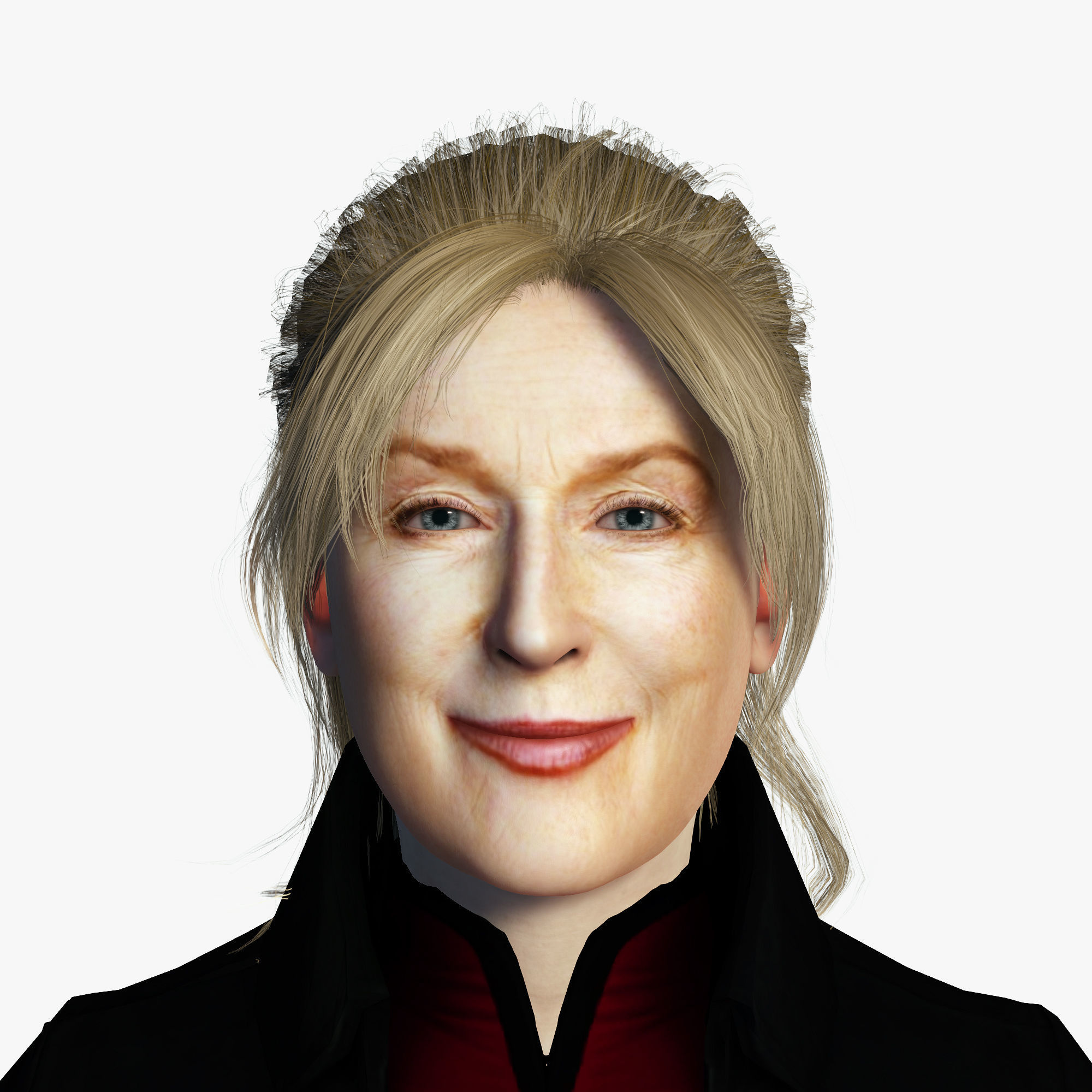3D model Meryl Streep 3D Rigged model ready for animation VR / AR / low ...