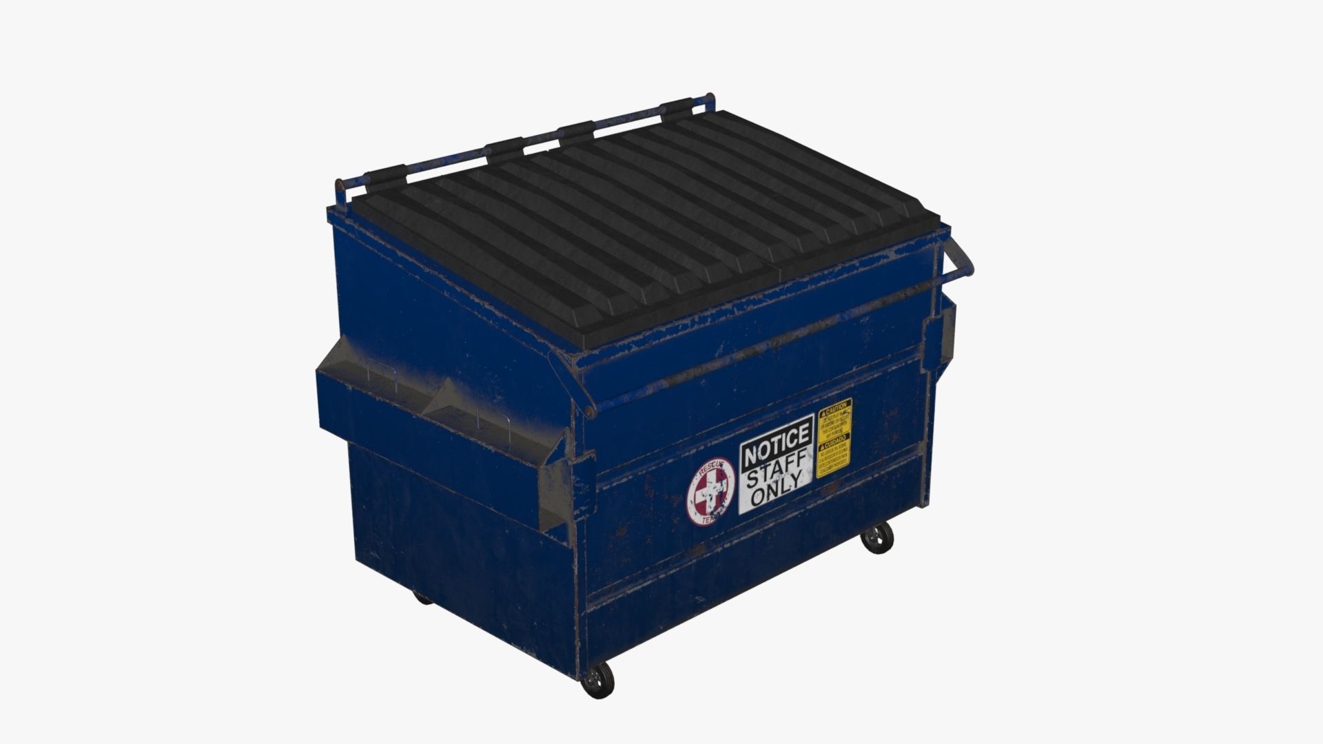 3D model Old Dumpster VR / AR / low-poly | CGTrader