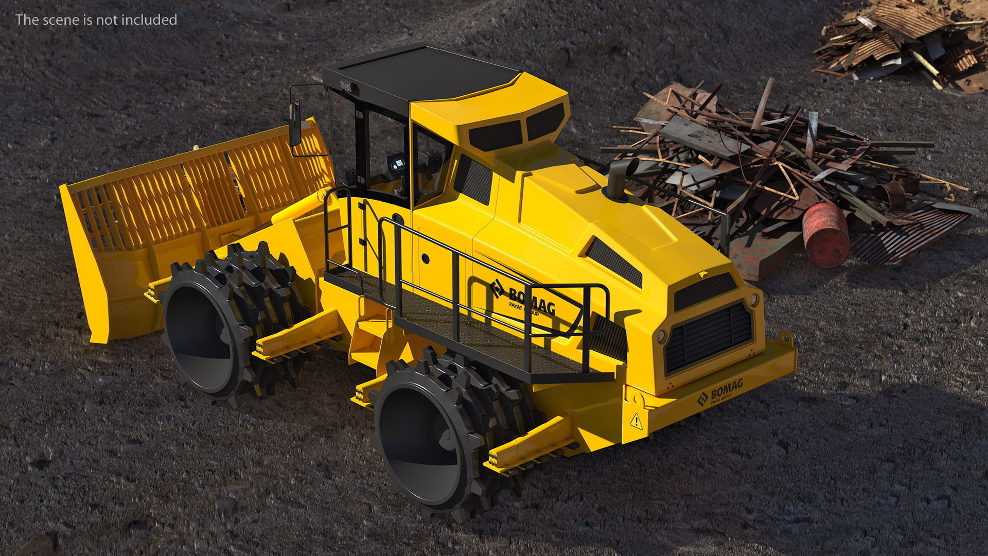 Bomag BC 473 RB5 Refuse Compactor 3D model | CGTrader