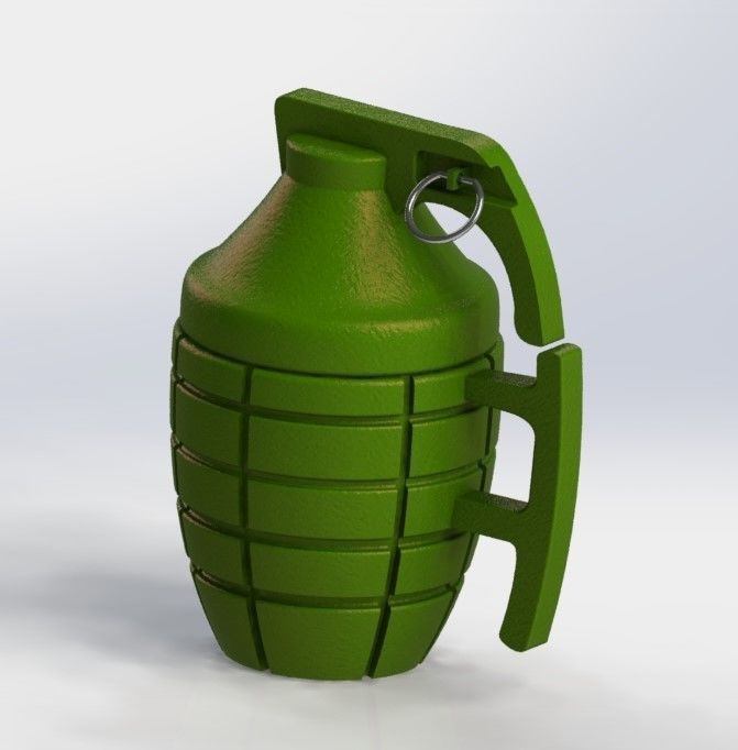 Grenade Mug 3D Print Model 3D model 3D printable | CGTrader