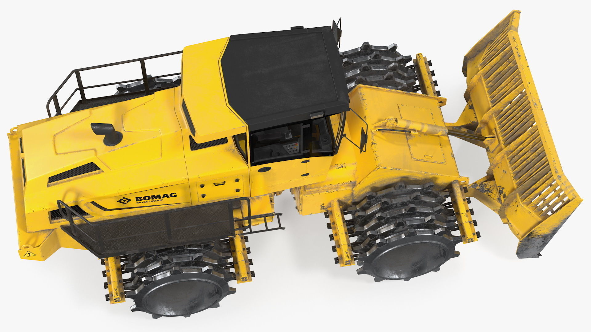 Bomag BC 473 RB5 Refuse Compactor Dusty 3D model | CGTrader