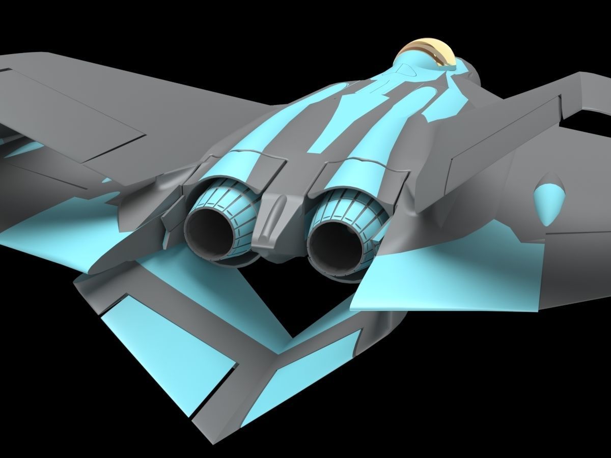 Xplane fighterjet FX 3D model | CGTrader