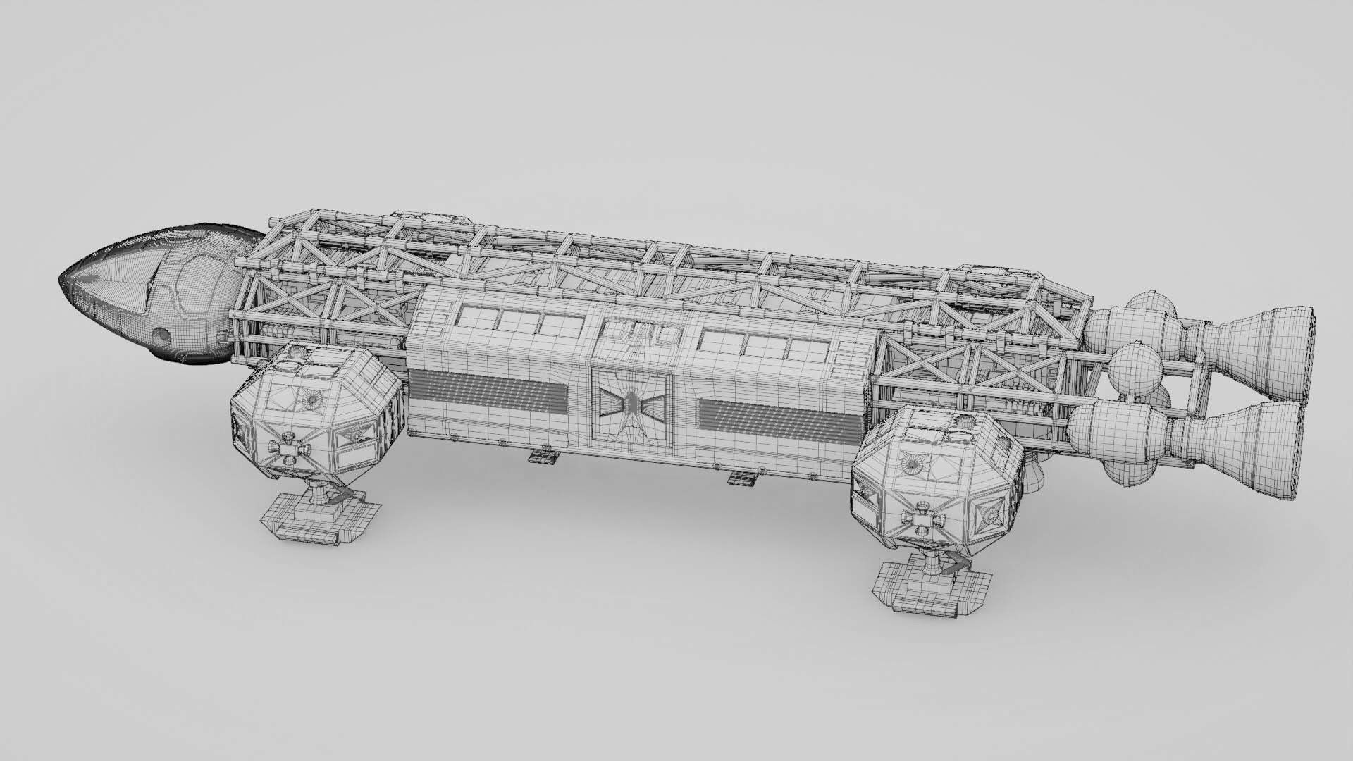 SPACE 1999 EAGLE 3D model | CGTrader