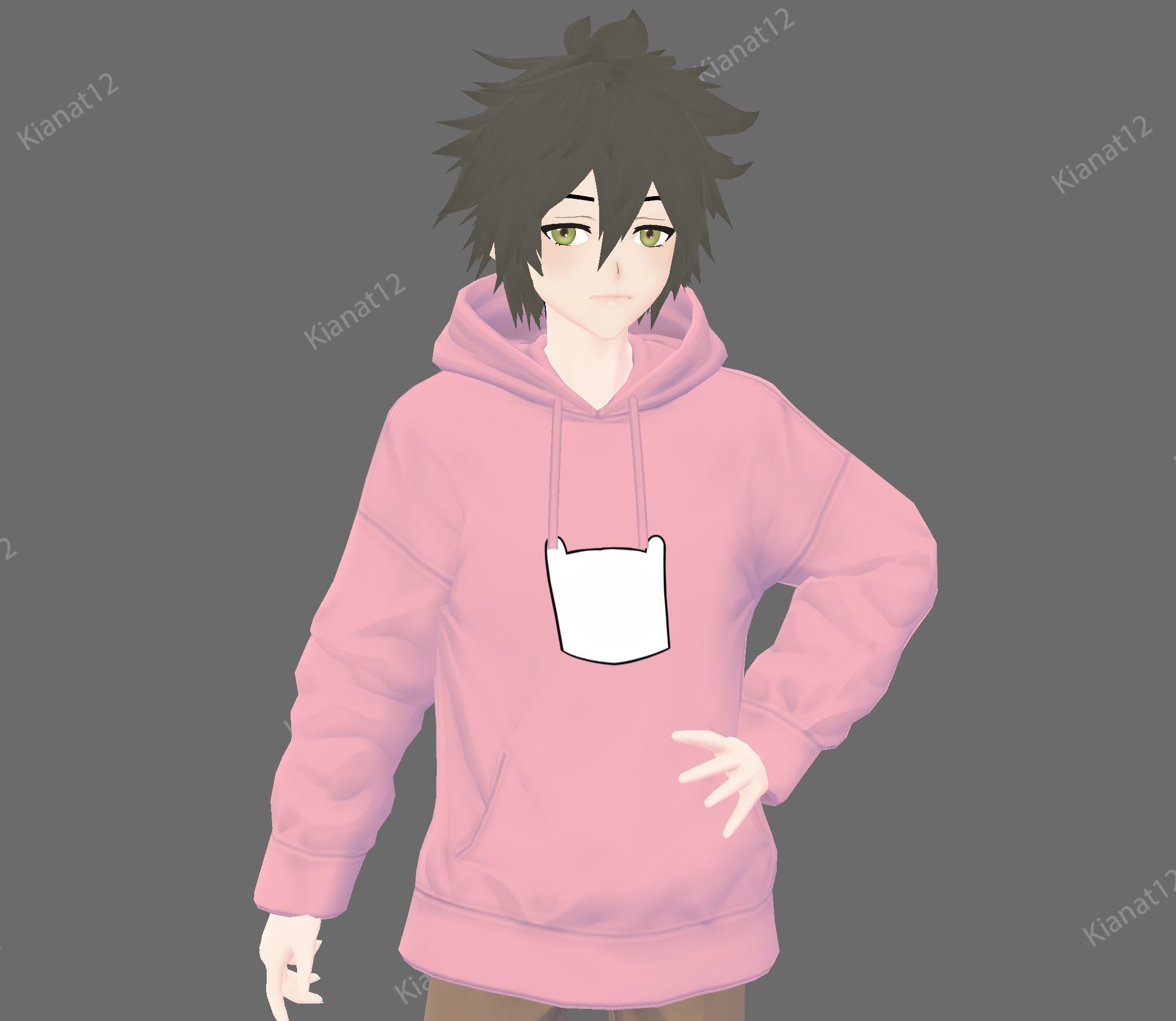 3D model 3d low poly male avatar for vrchat and gaming VR / AR / low ...