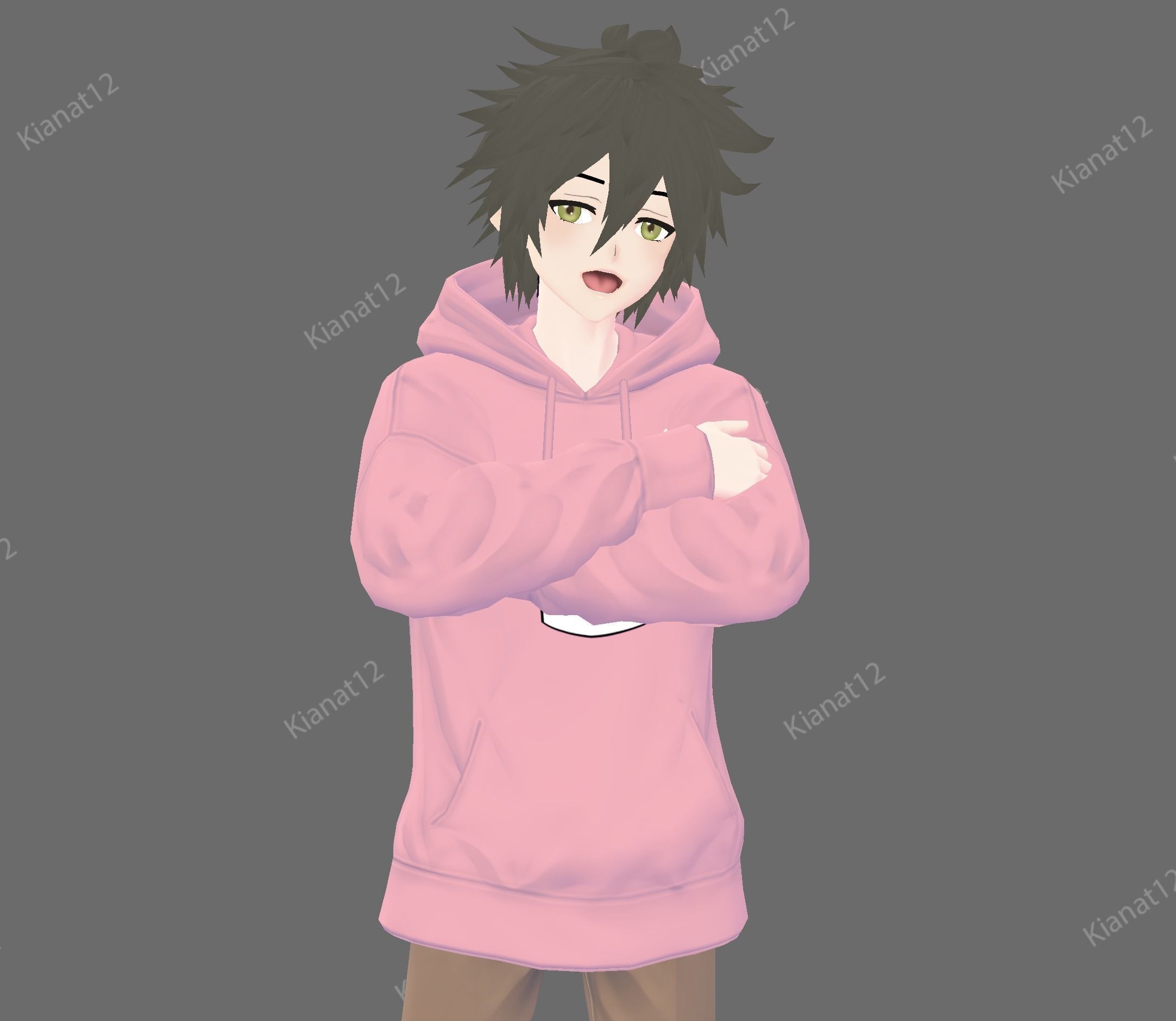 3D model 3d low poly male avatar for vrchat and gaming VR / AR / low ...