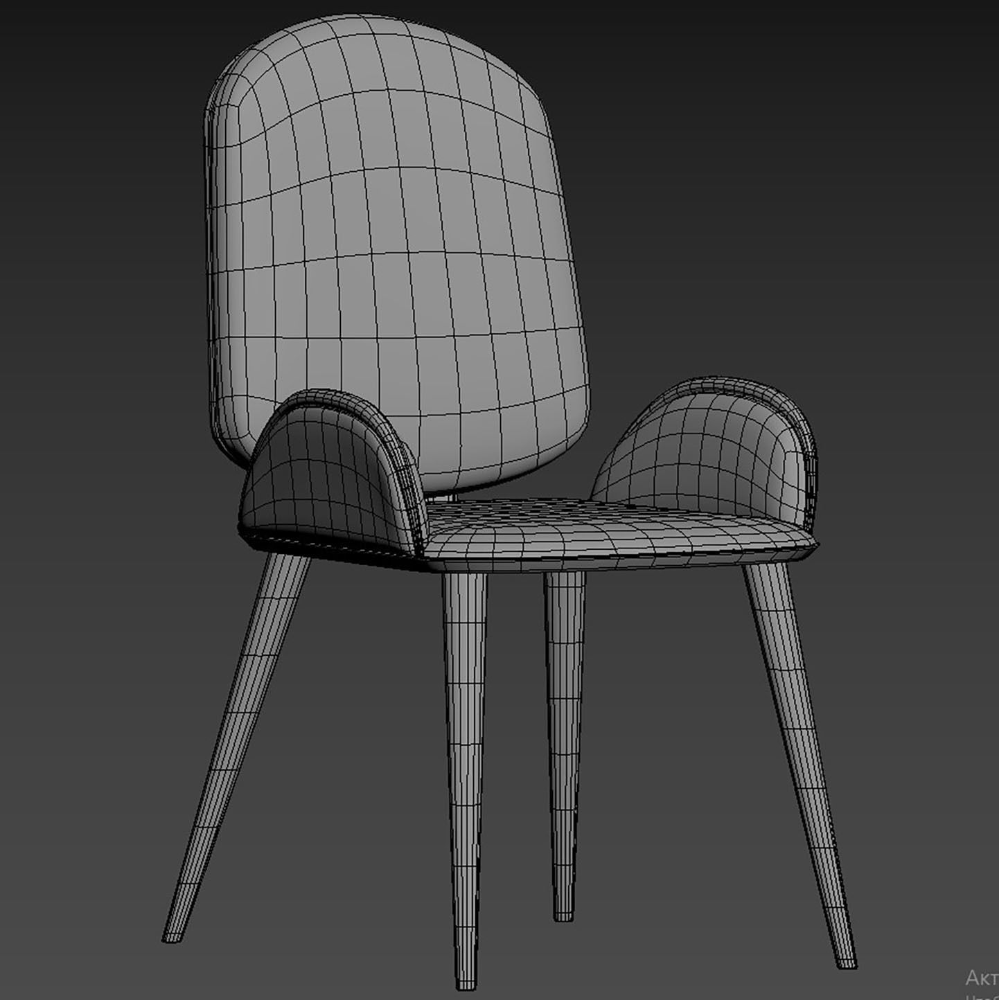 Beautiful Ark chairs by Angelo Reflex 3D model | CGTrader