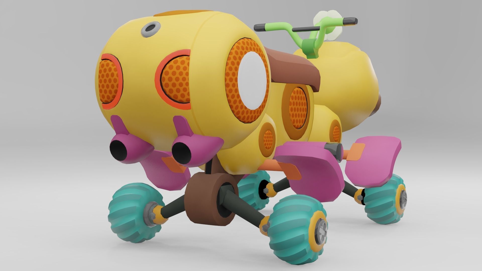 3D model Wild Wiggler - Mario Kart 8 Deluxe 3D model VR / AR / low-poly ...