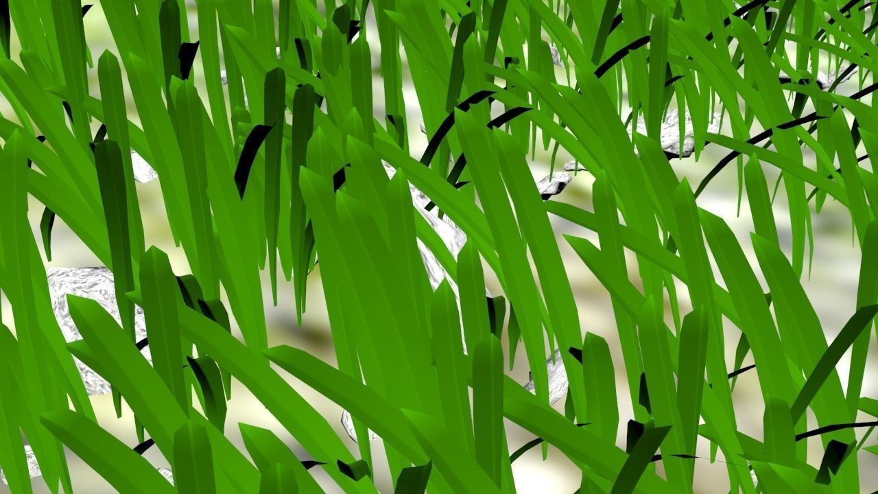 Grass and Rocks 3D model | CGTrader