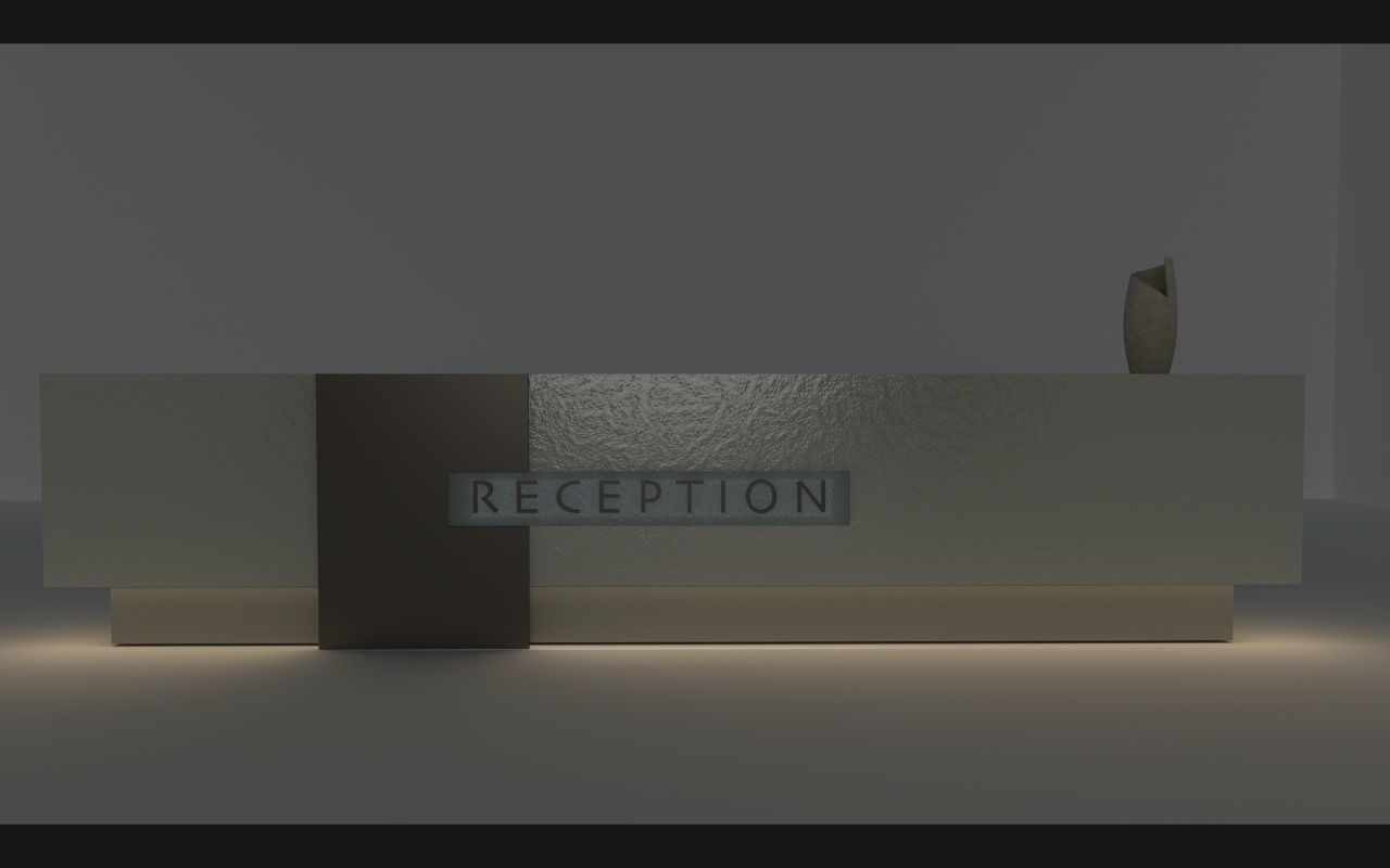 Reception Desk 3D model | CGTrader