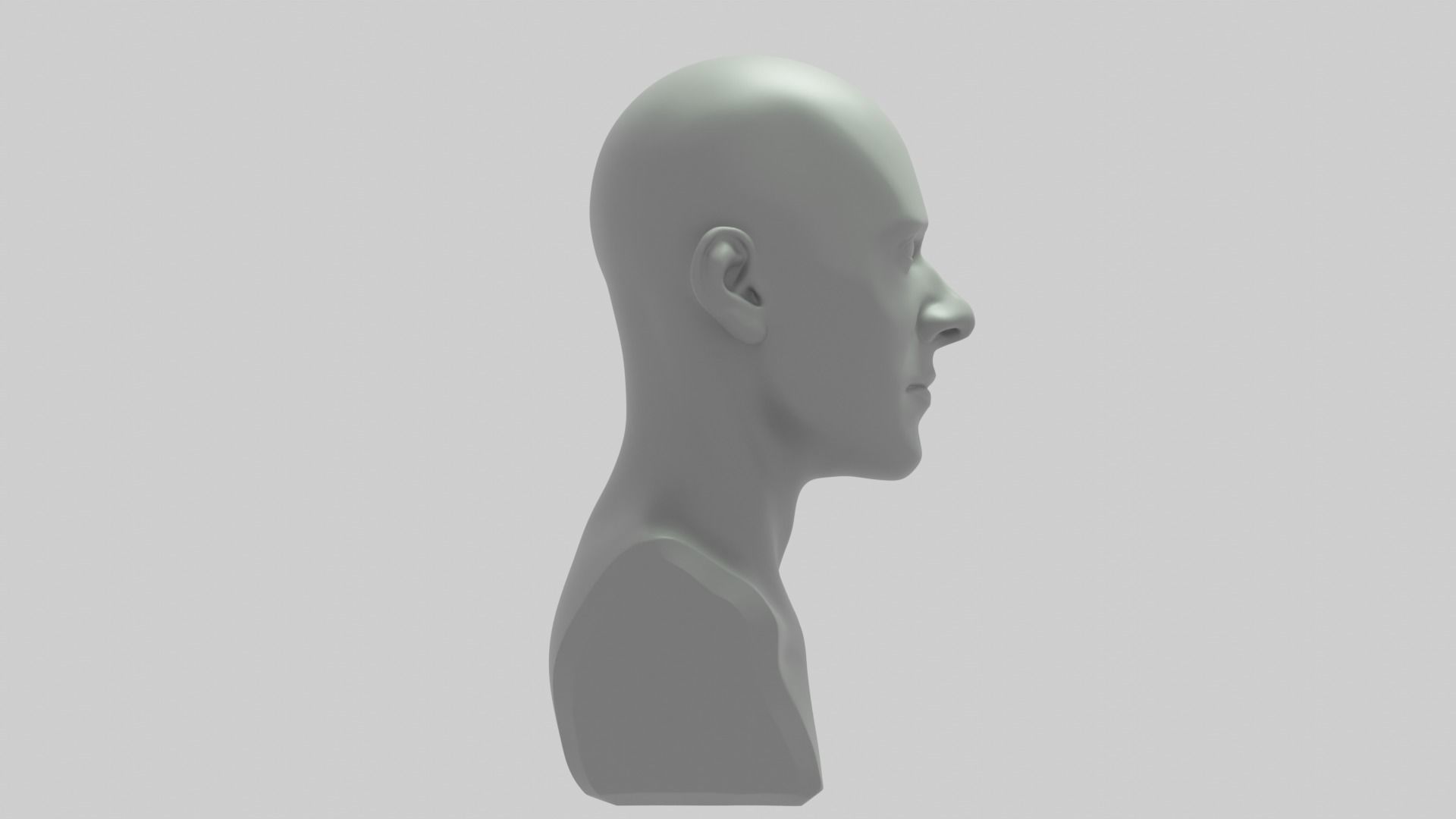 Male Female head free 3D model | CGTrader