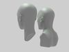 Male Female head free 3D model | CGTrader