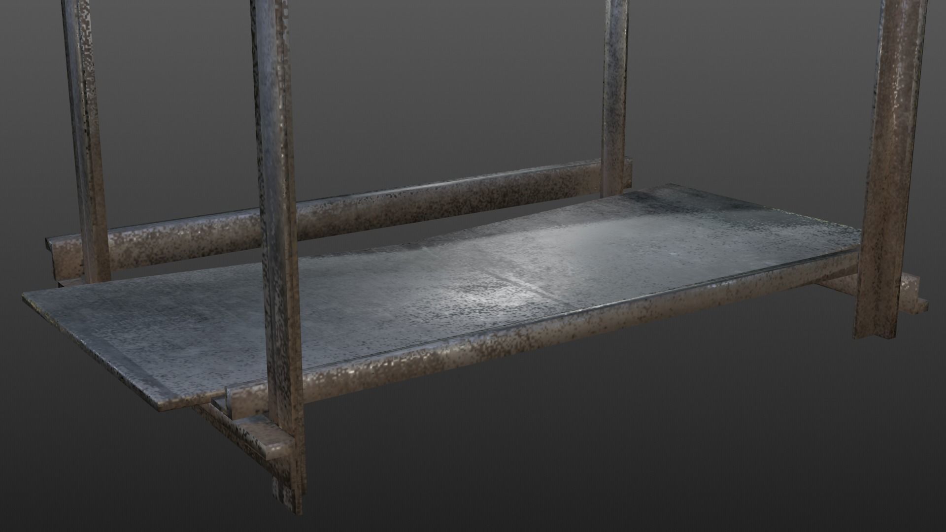 3D model Metal-Welded Simple Workshop Rack VR / AR / low-poly | CGTrader