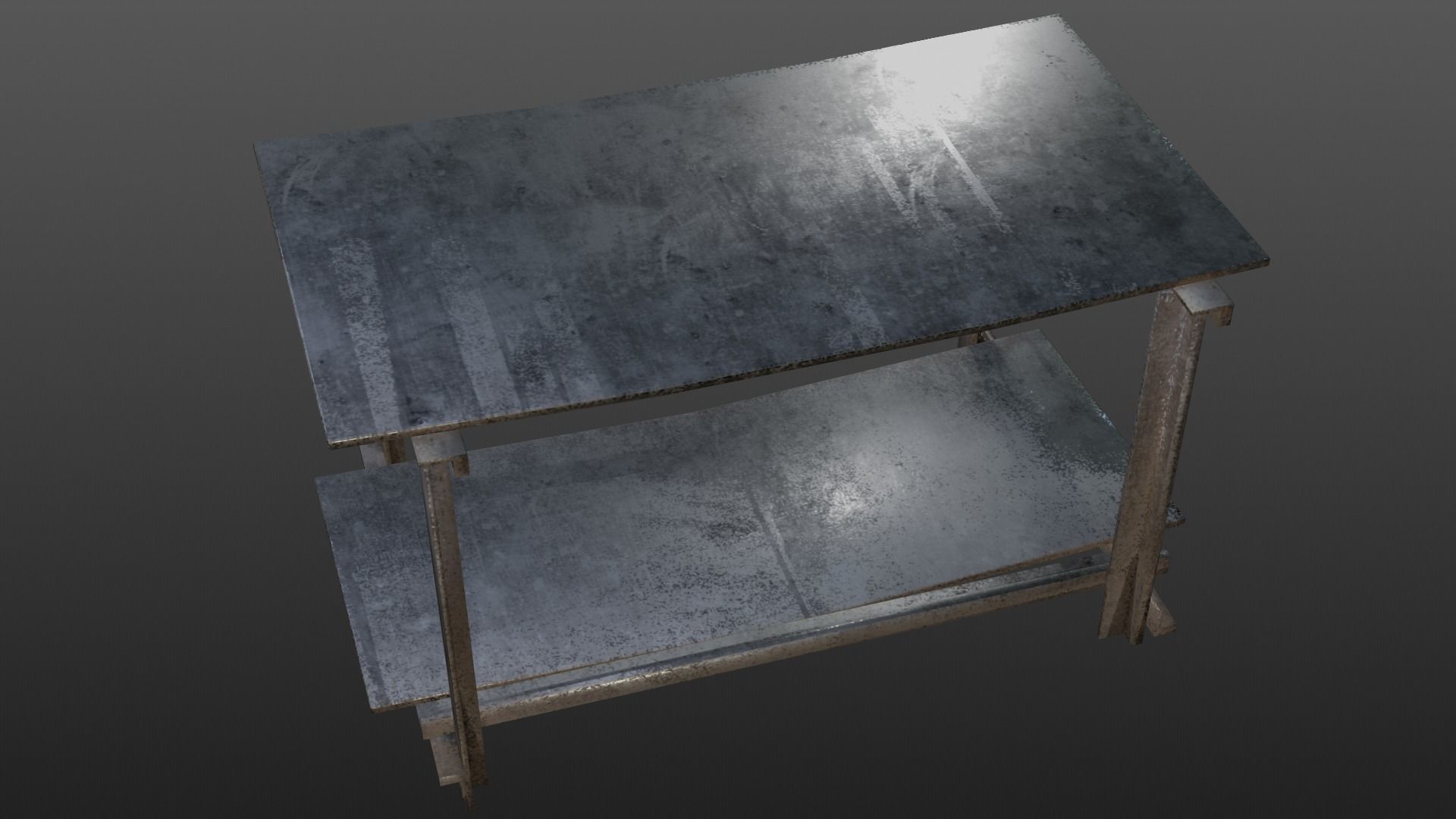 3D model Metal-Welded Simple Workshop Rack VR / AR / low-poly | CGTrader