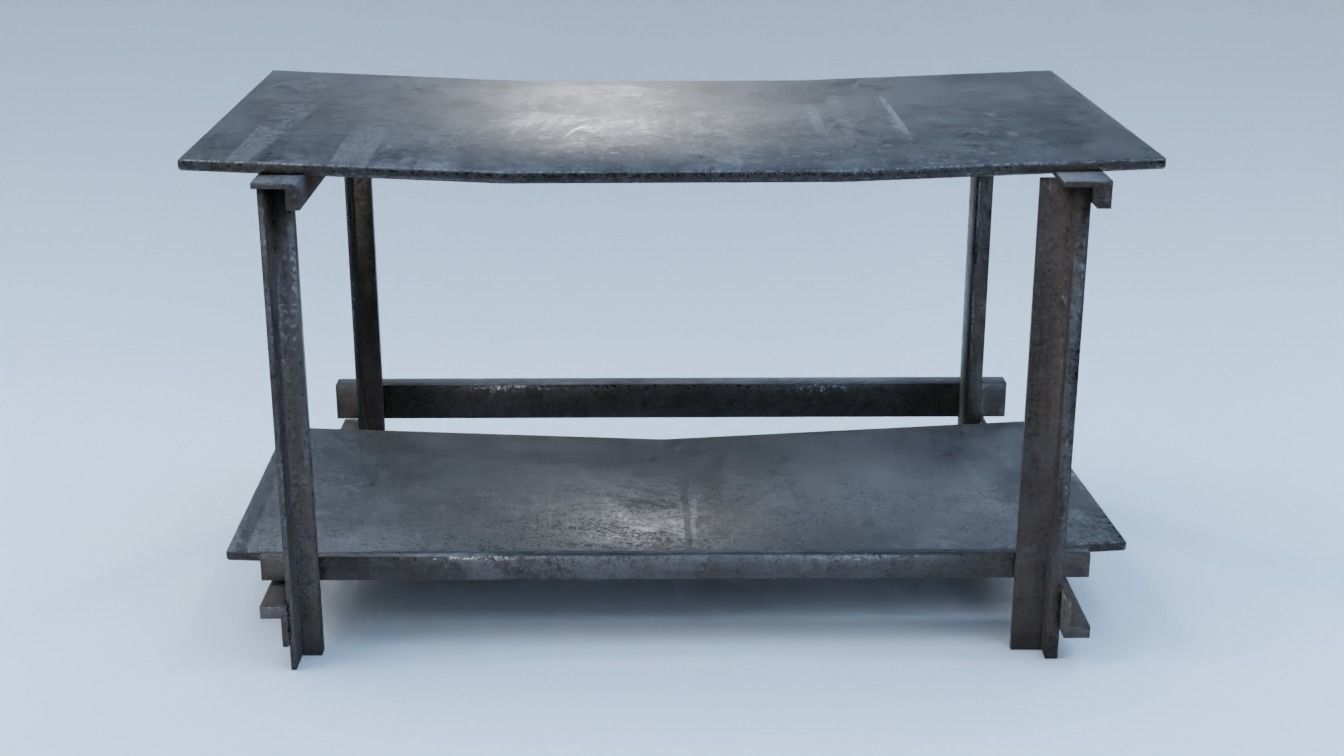 3D model Metal-Welded Simple Workshop Rack VR / AR / low-poly | CGTrader
