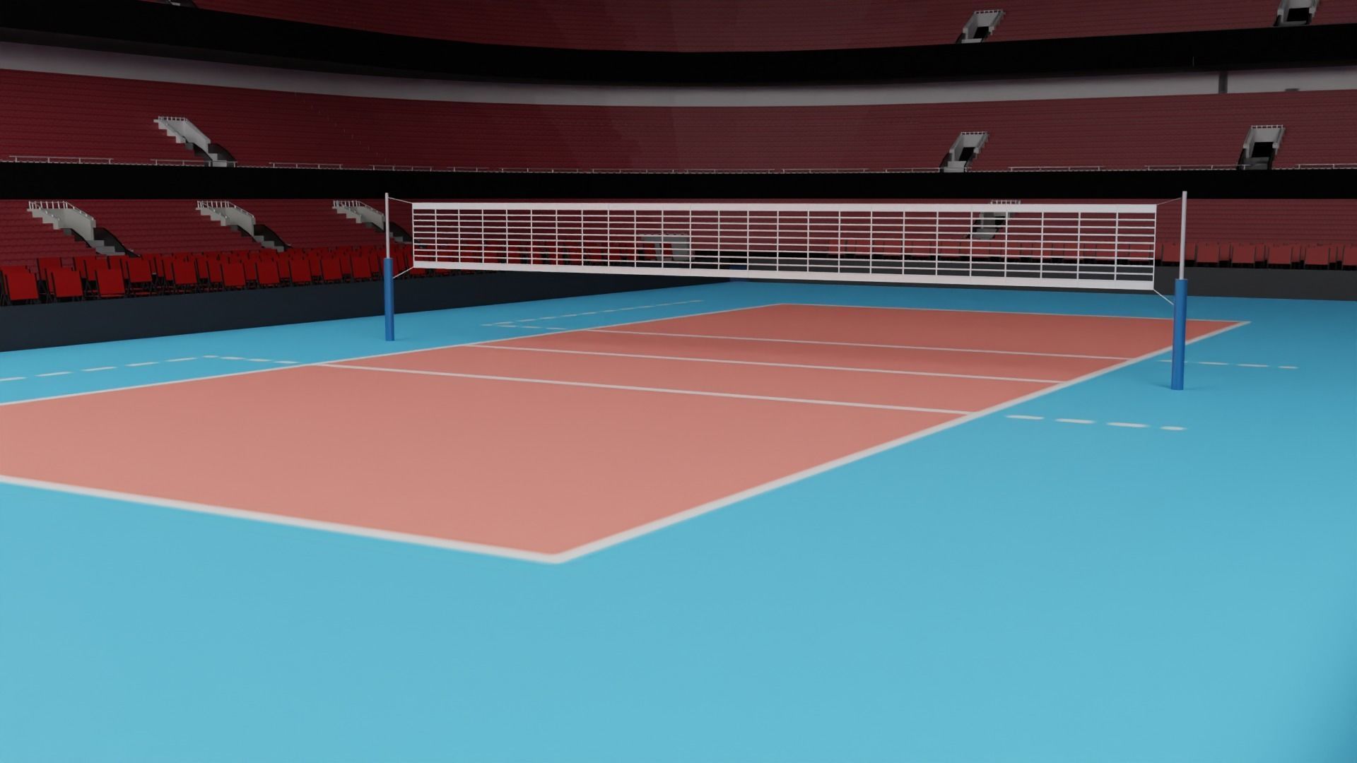 3D model Volleyball Stadium VR / AR / low-poly | CGTrader