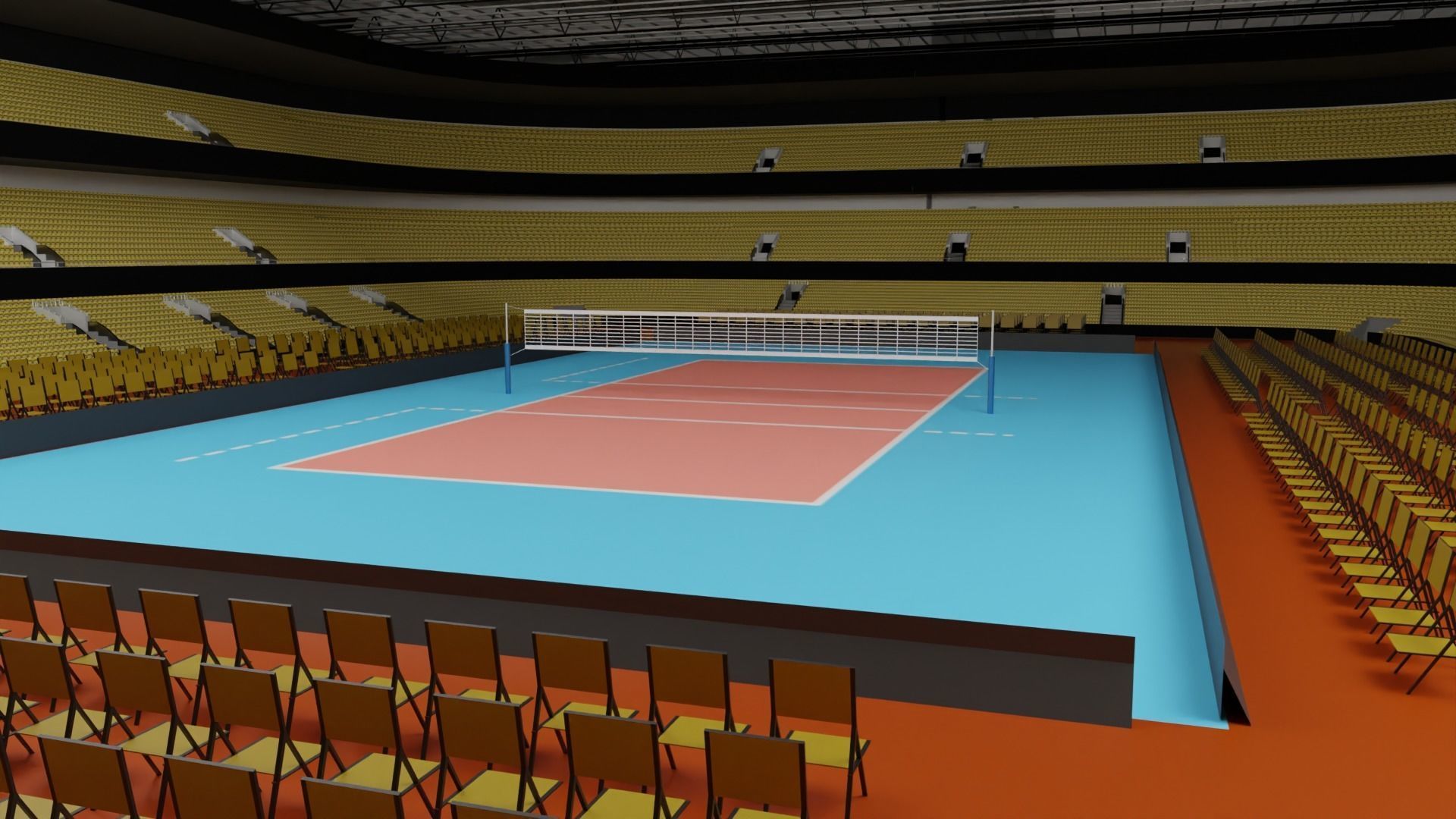 3D model Volleyball Stadium VR / AR / low-poly | CGTrader