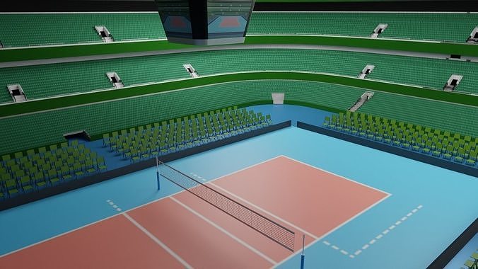 3D model Volleyball Stadium VR / AR / low-poly | CGTrader