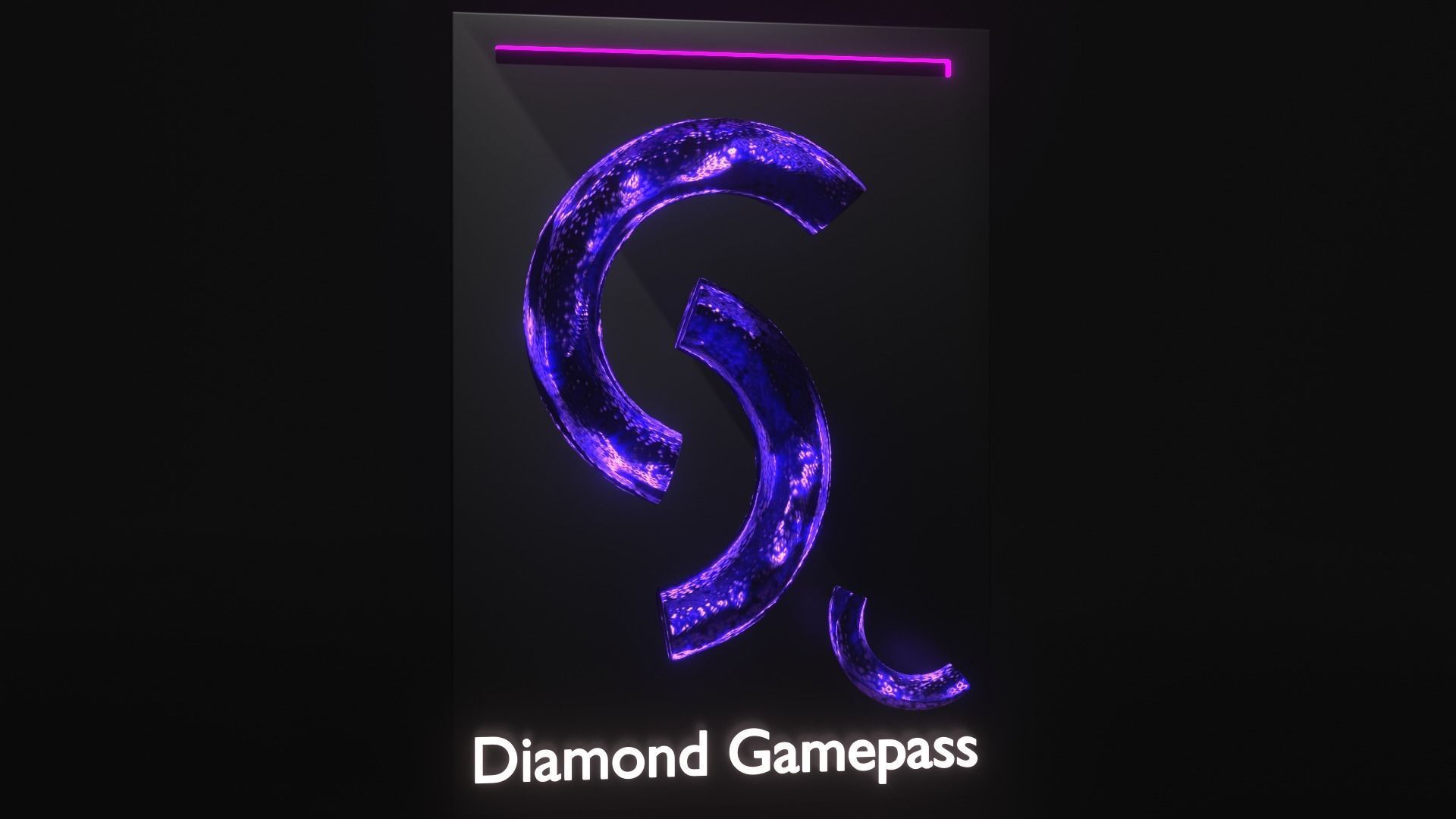 Sci-fi Diamond Game pass animated 3D model animated | CGTrader