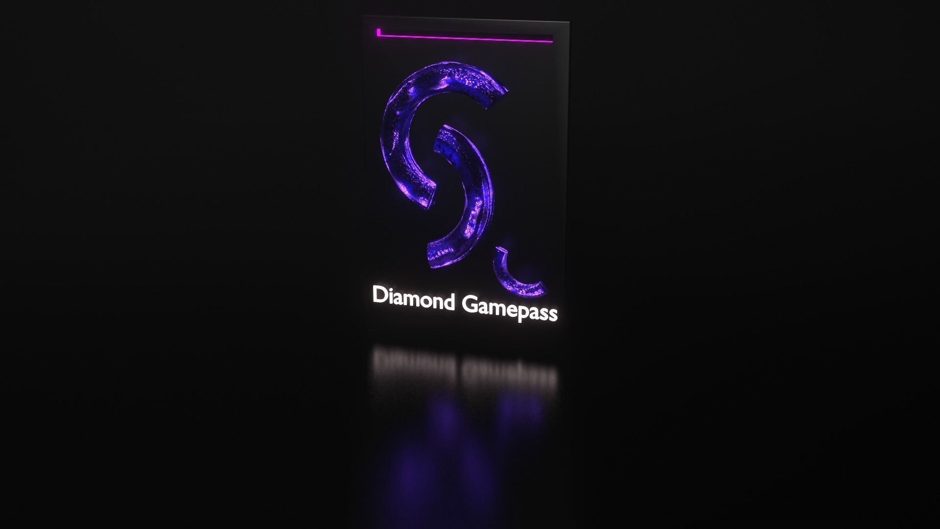 Sci-fi Diamond Game pass animated 3D model animated | CGTrader