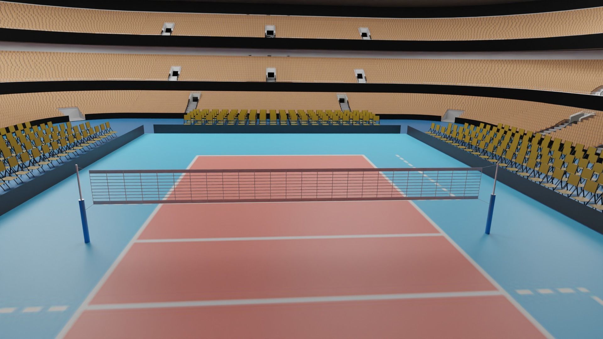 3D model Volleyball Stadium VR / AR / low-poly | CGTrader