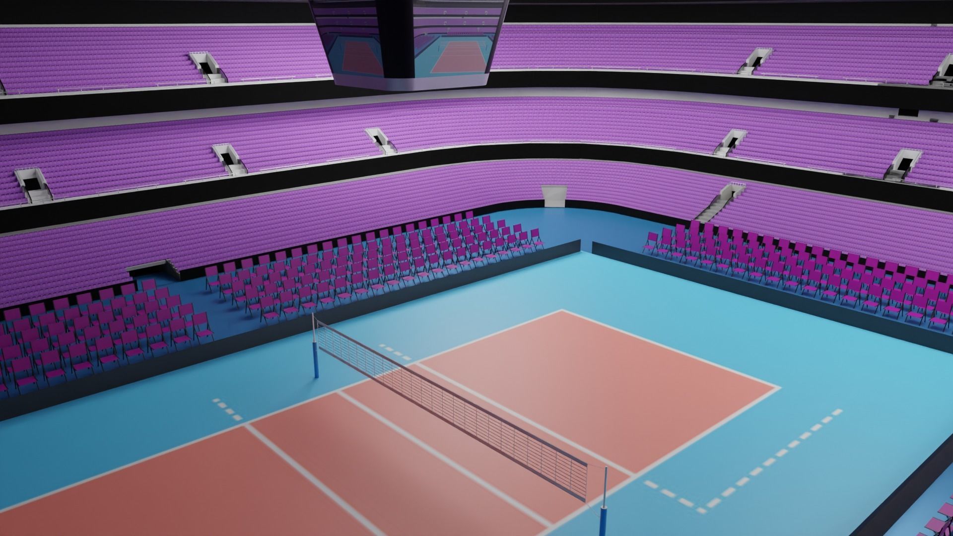 3D model Volleyball Stadium VR / AR / low-poly | CGTrader