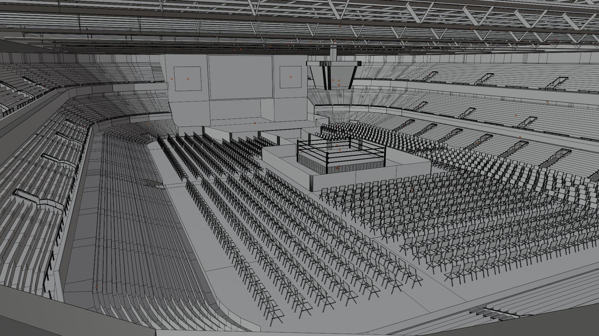 3D model WWE Wrestlemania Arena VR / AR / low-poly | CGTrader