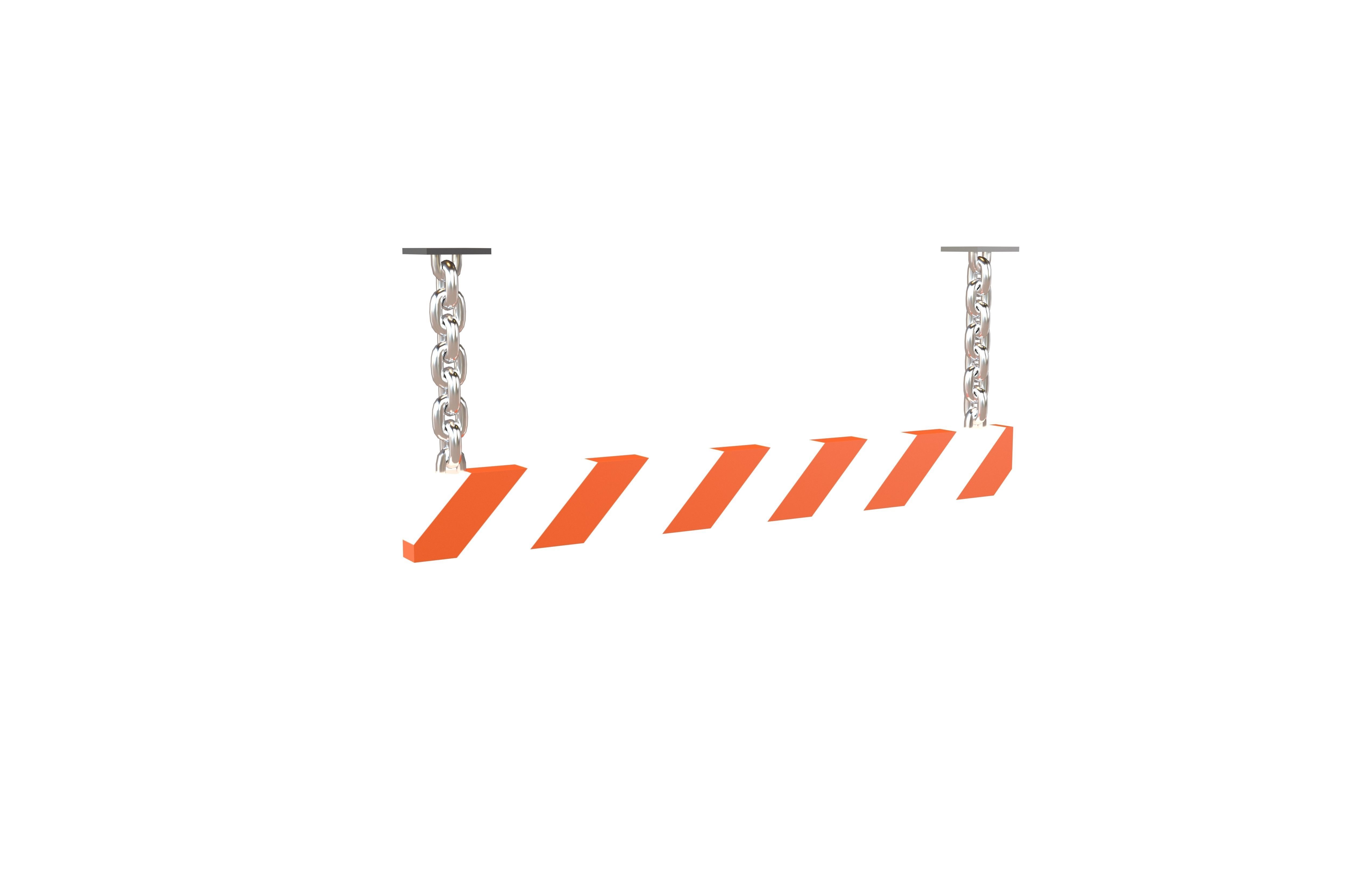 3D model Danger Sign Barriers v1 001 VR / AR / low-poly | CGTrader