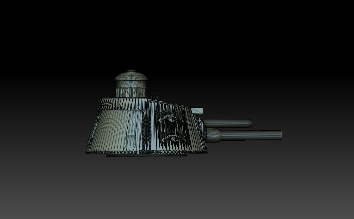 Char 2C Tank Turret 3D model 3D printable | CGTrader