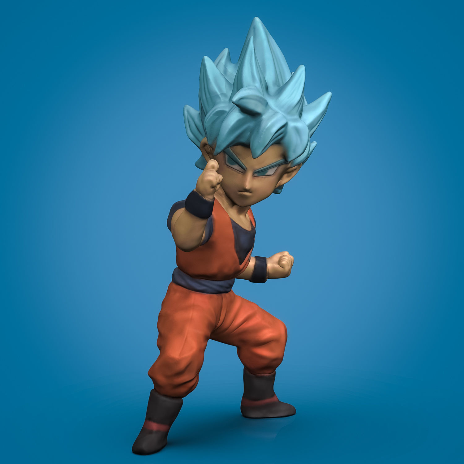 Son Goku Super Saiyan Blue Dragon Ball 3D Printable free 3D model 3D ...