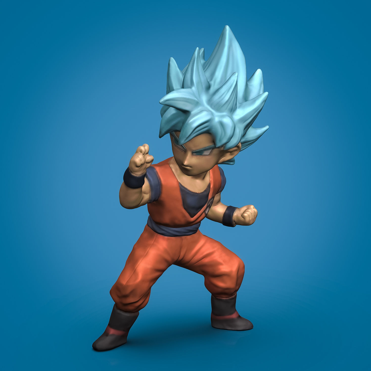 Son Goku Super Saiyan Blue Dragon Ball 3D Printable free 3D model 3D ...