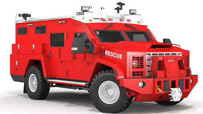 Fire fighting vehicle 3D model animated | CGTrader