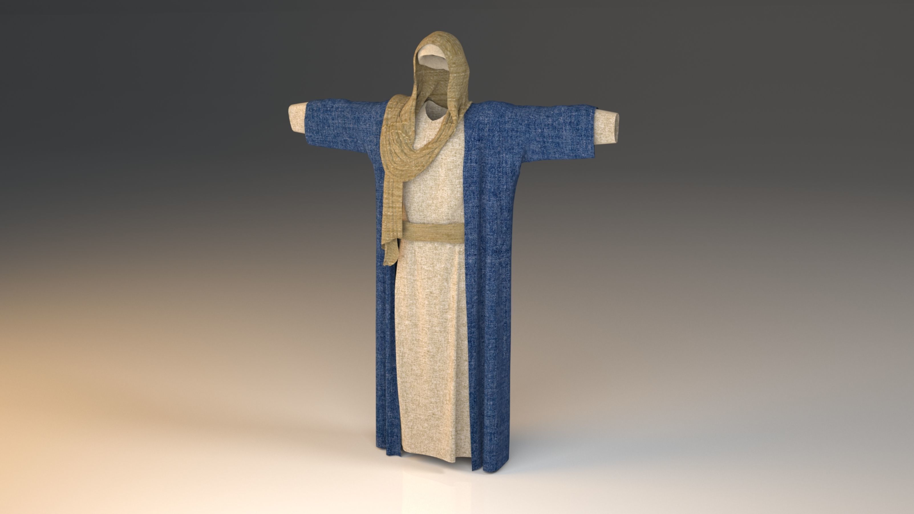 old arab man clothes 3D model | CGTrader