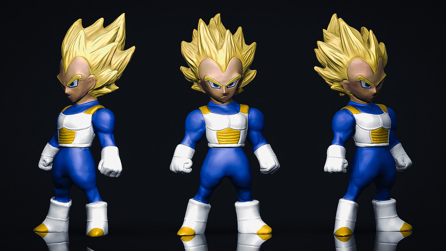 Vegeta Dragon Ball 3D Printable free 3D model 3D printable | CGTrader