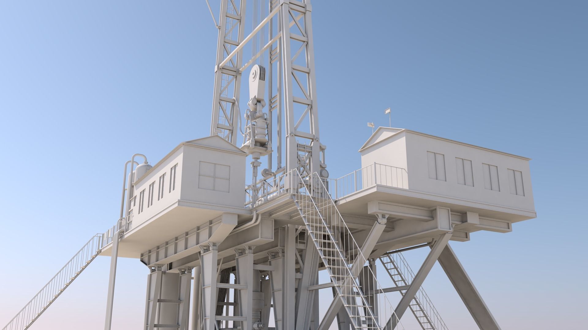 Oil platform 3D model | CGTrader