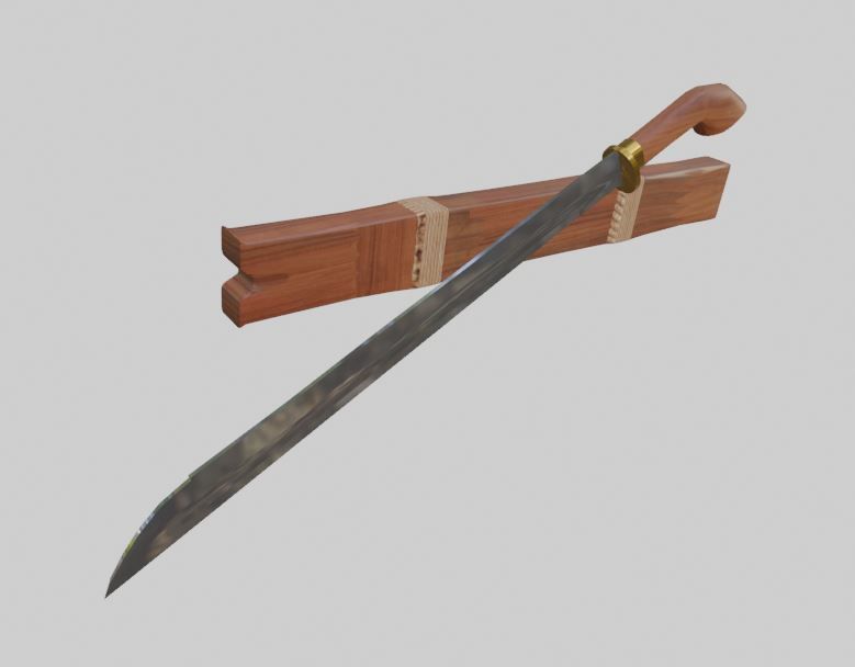 Kampilan Bolo - Filipino Traditional Sword 3D model | CGTrader