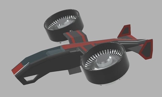 Futuristic vehicle 3D model | CGTrader