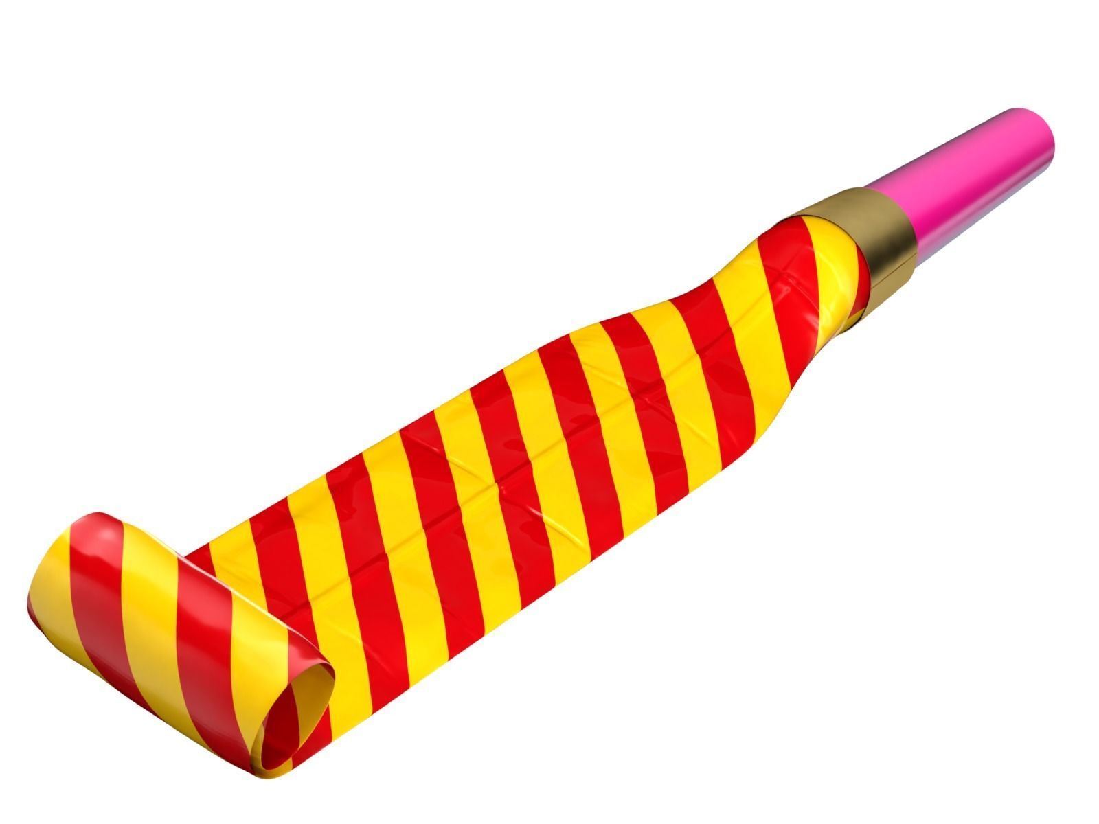 Party Whistle Animation 3D model animated | CGTrader