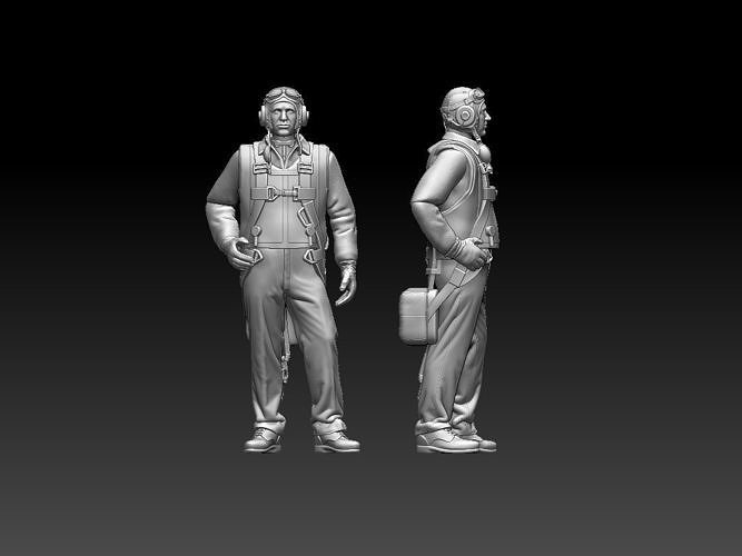 pilot usa 3D model 3D printable | CGTrader