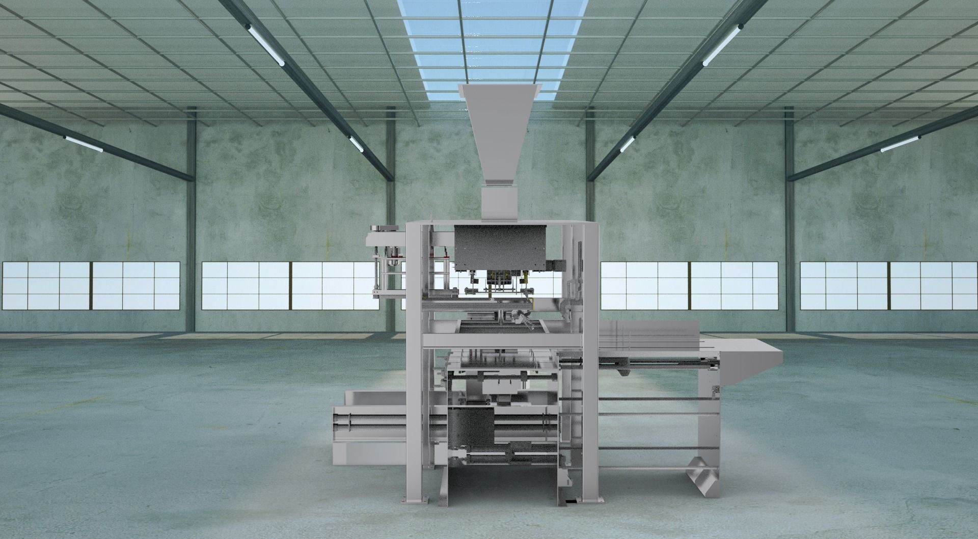 Full automatic bag-making packing machine 3D model | CGTrader