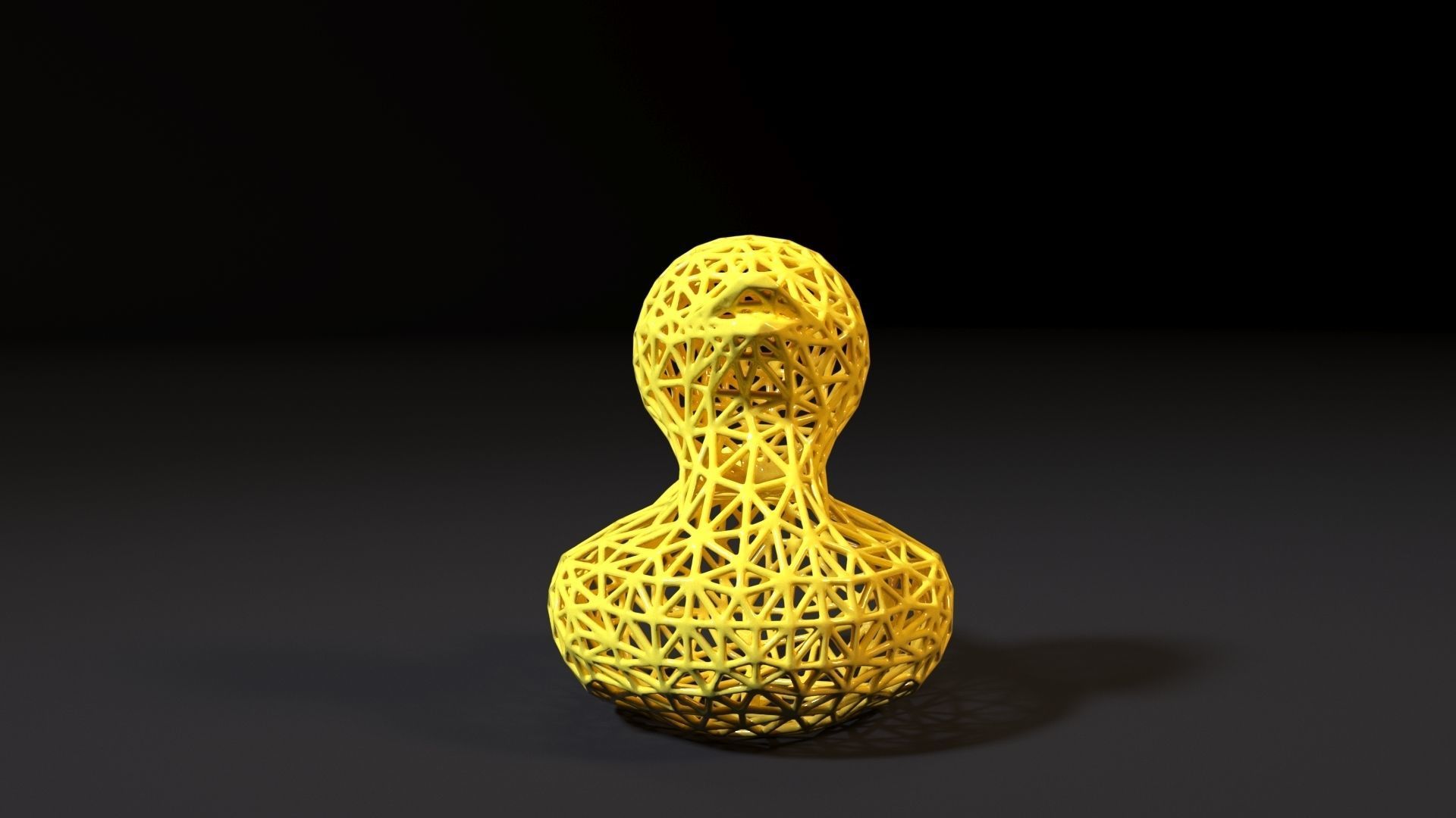 Duck voronoi 3D model 3D printable | CGTrader