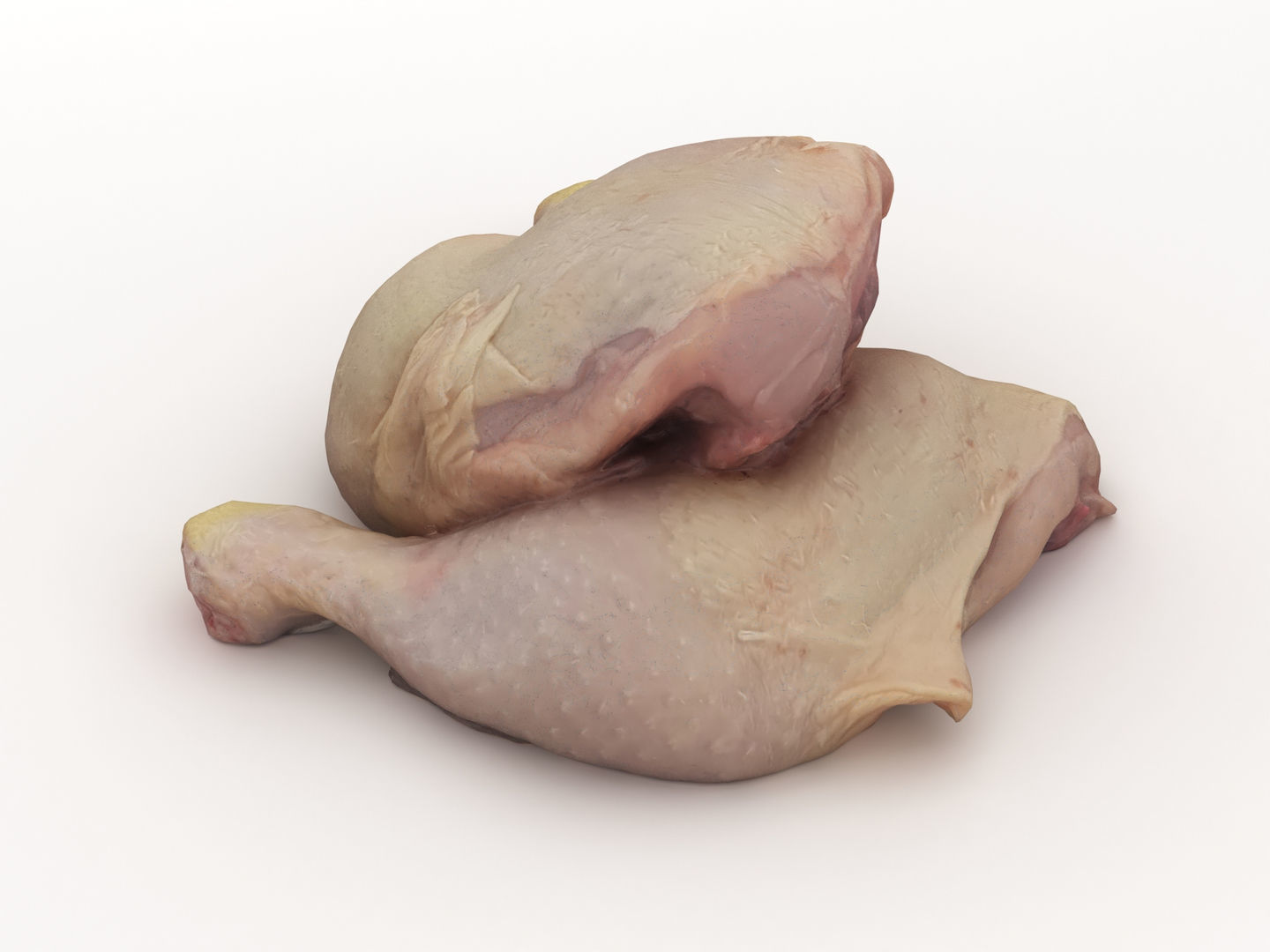 Raw Chicken Leg 3D model | CGTrader