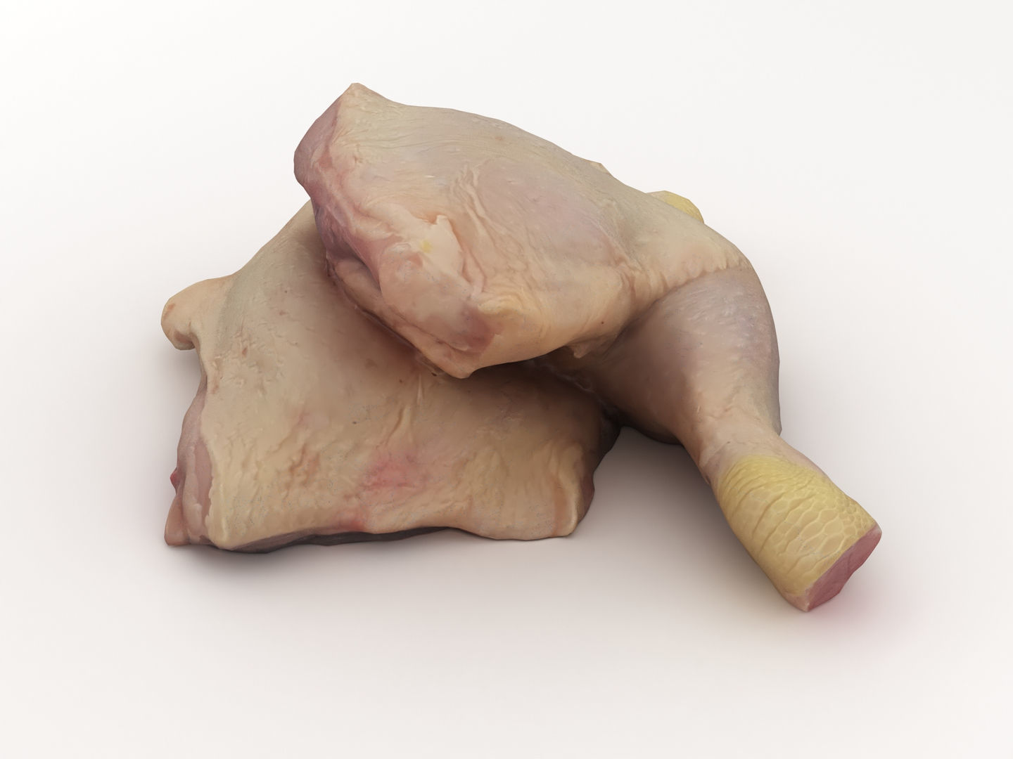 Raw Chicken Leg 3D model | CGTrader