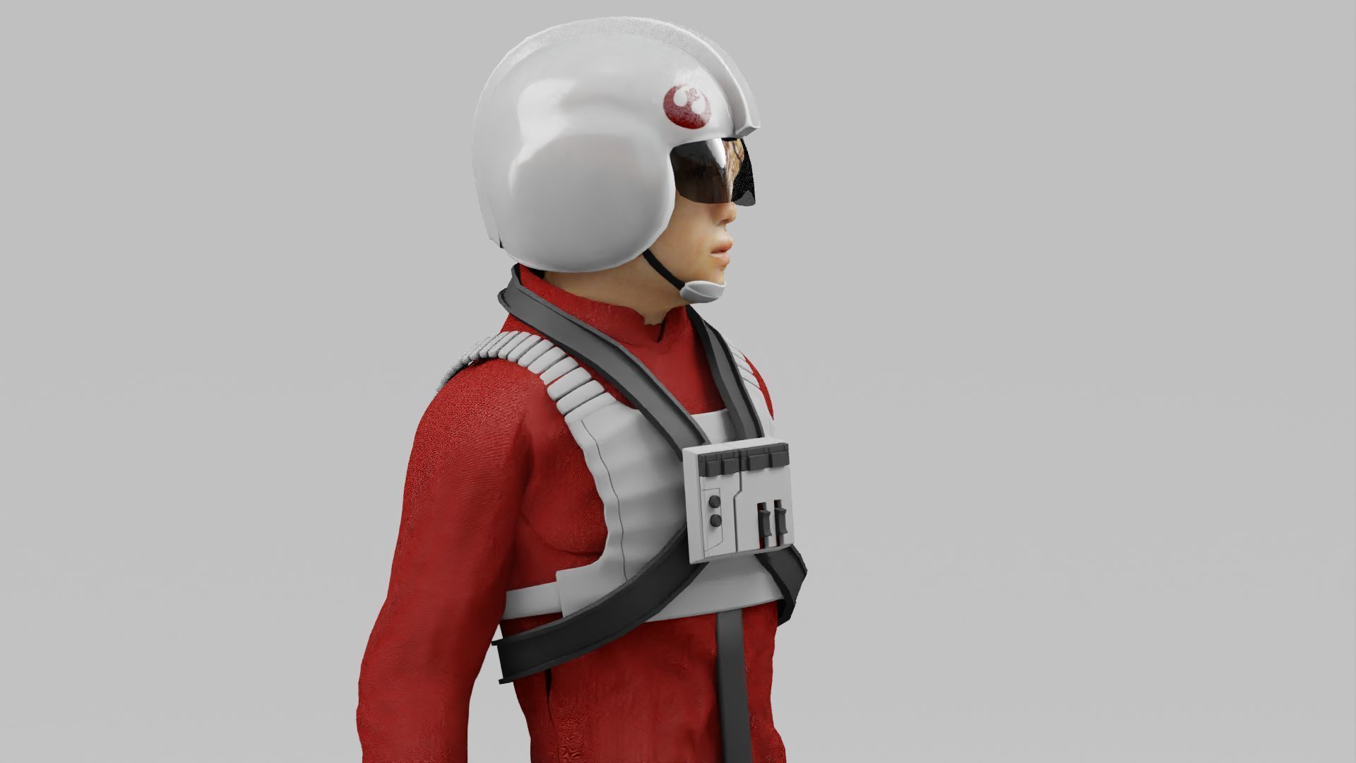 REBELLION PILOT RIGGED 3D model rigged | CGTrader