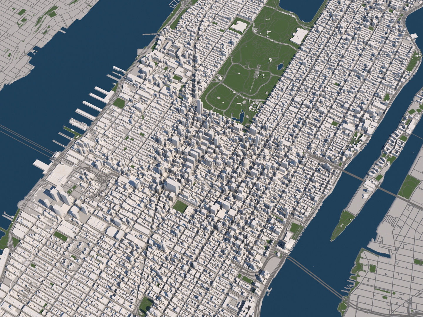 New York USA 3D Model City Map 3D model | CGTrader