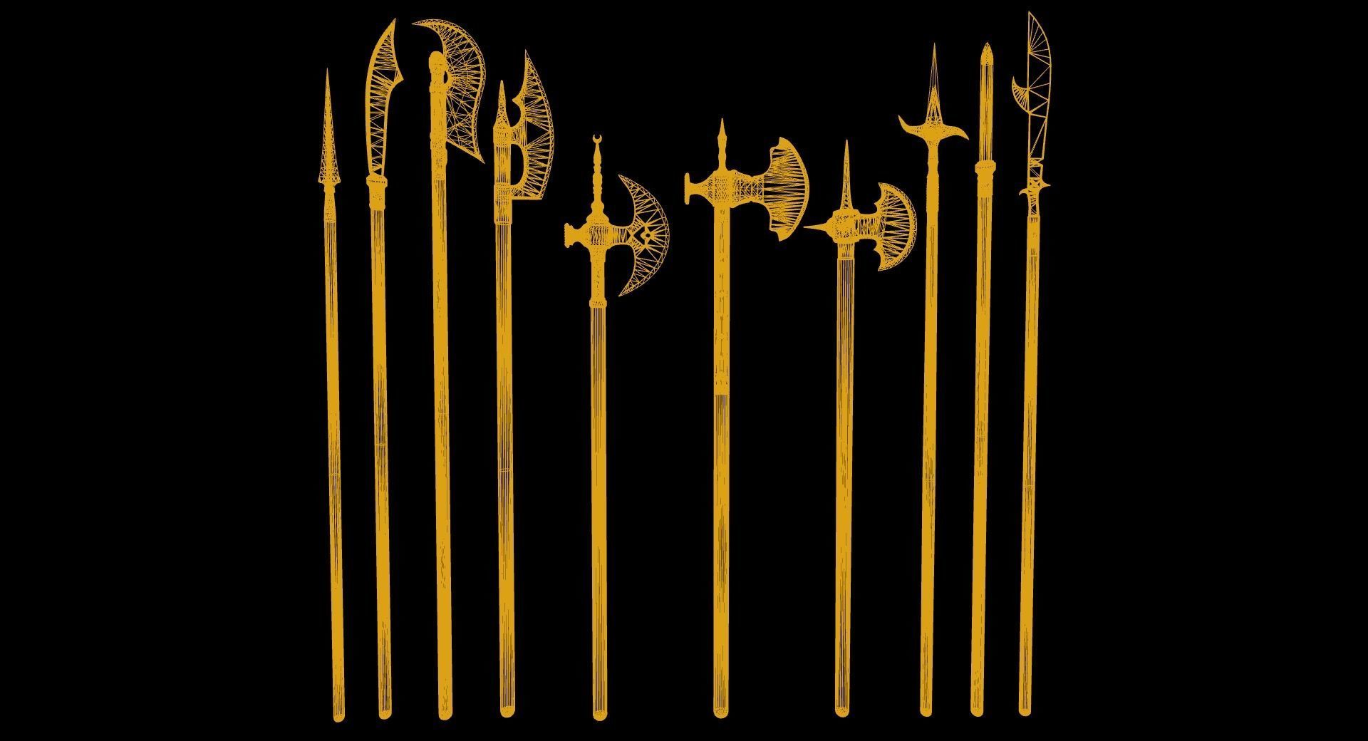 3D model Melee Weapons Mega Pack VR / AR / low-poly | CGTrader