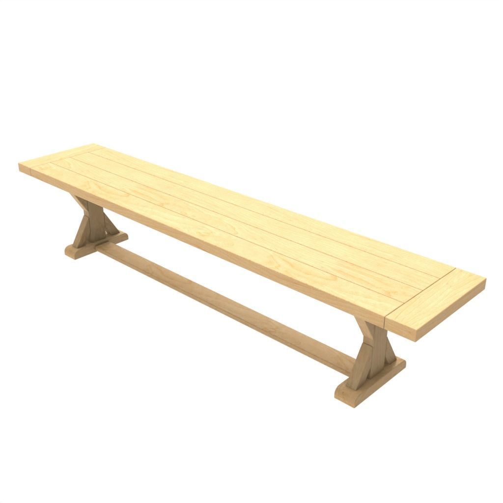 Wooden Bench Pack 3D model | CGTrader