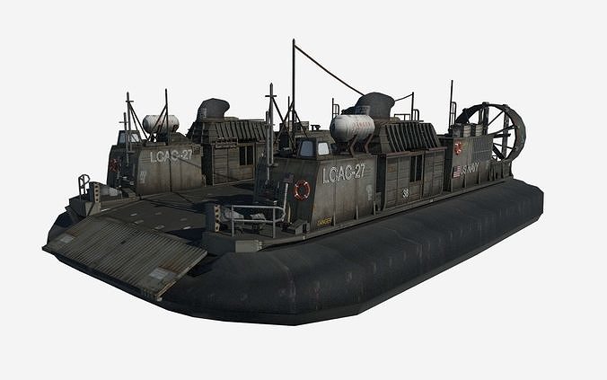 LCAC-27 Hovercraft free VR / AR / low-poly 3D model | CGTrader